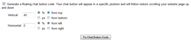 Introducing new "floating chat button code" feature | Provide Support