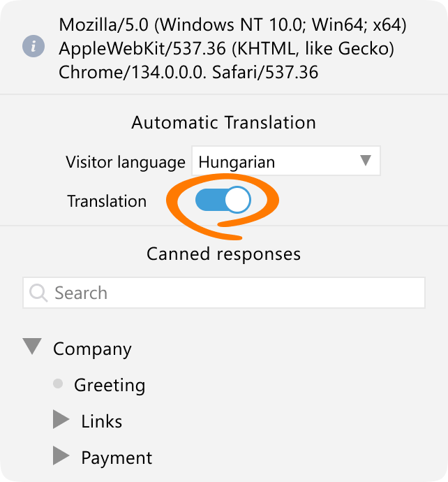 Automatic Chat Translation | Provide Support