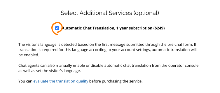 Automatic Chat Translation | Provide Support