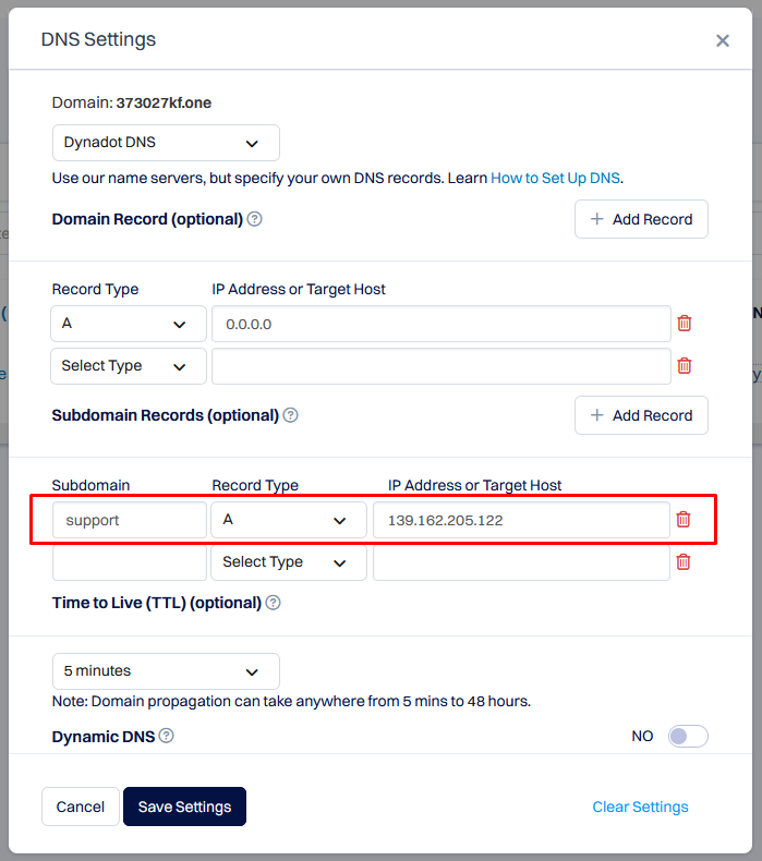 How to Create a Subdomain on your Domain at Dynadot | Custom Domain Setup