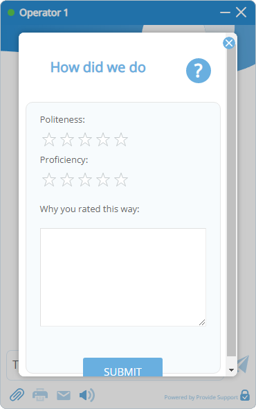 How to Customize Post Chat Survey