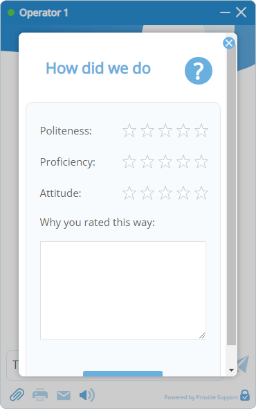 How to Customize Post Chat Survey