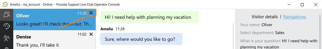 How to Transfer a Chat