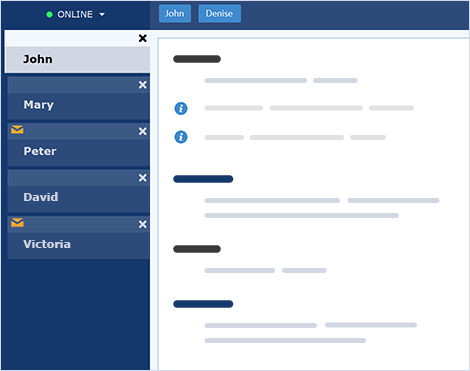 Web Application for Live Chat Agents | Provide Support